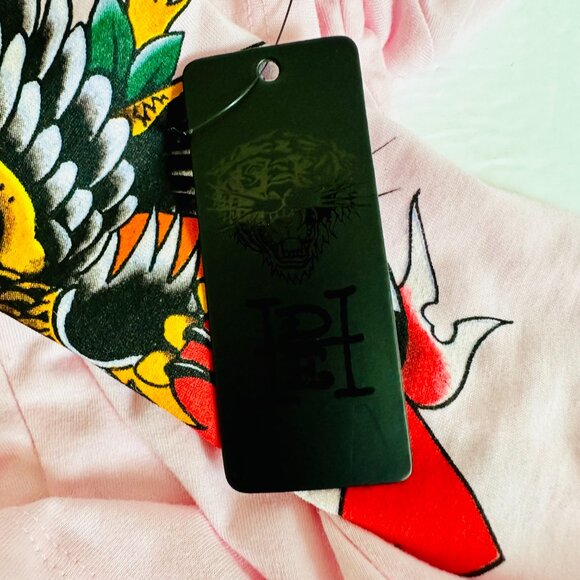 Ed Hardy | Tops | Ed Hardy Logo Retro Vibe Brave Hearts Stay True Eagle ...